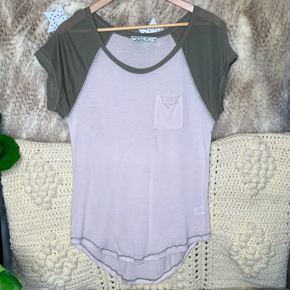 Tilly's | Tops | Tillys Chloe K Raglan Sleeve Pocket Tshirt | Poshmark